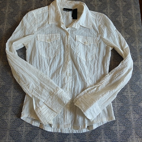 Dkny | Tops | Cream Button Up 3 For | Poshmark